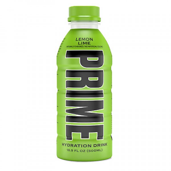 PRIME HYDRATION LEMON LIME 12PK/16.9 OZ