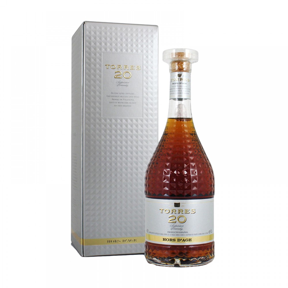 TORRES BRANDY 20 YRS. 6/750 ML.