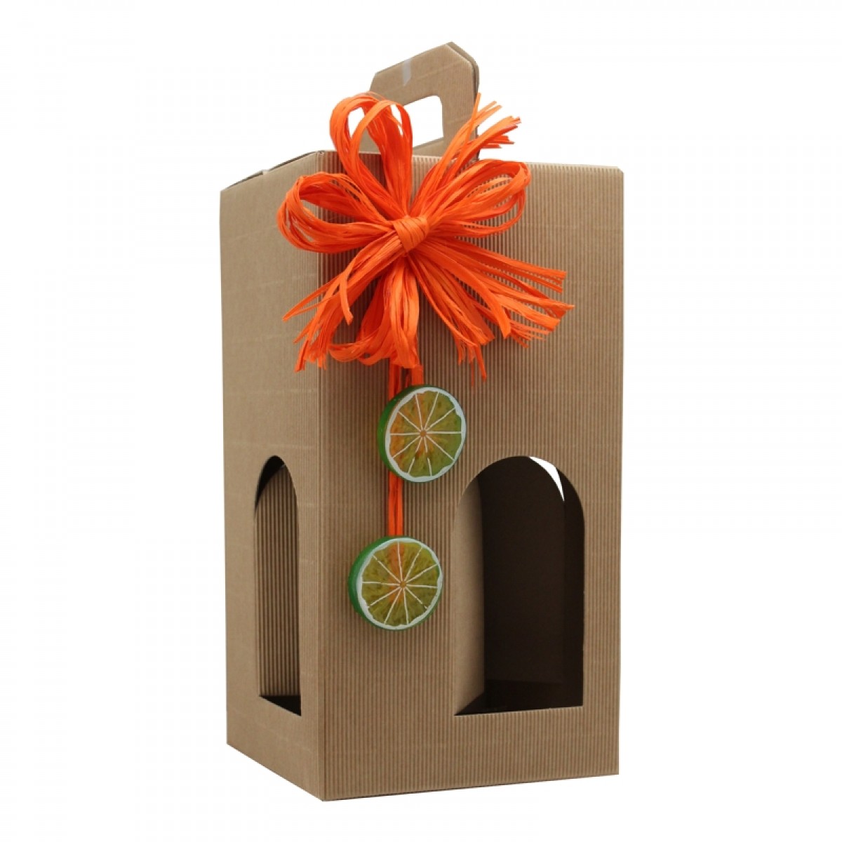 CAJA 4 BOTELLAS STYLE NATURAL KRAFT